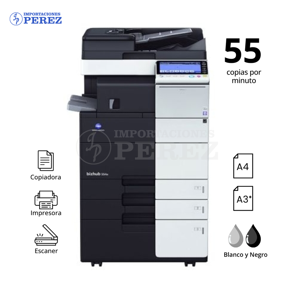 Fotocopiadora Konica Minolta Bizhub 554e | Importaciones Perez