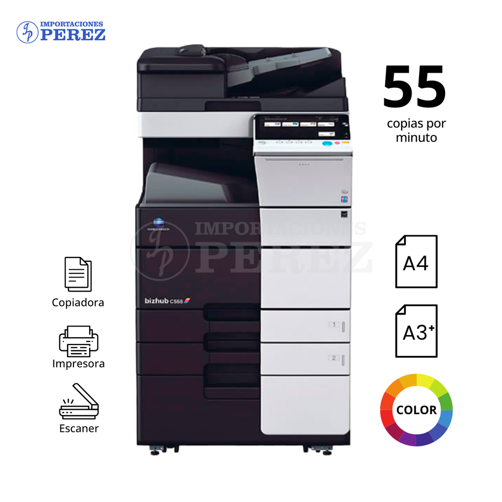 Fotocopiadora Konica Minolta Bizhub C558 | Importaciones Perez