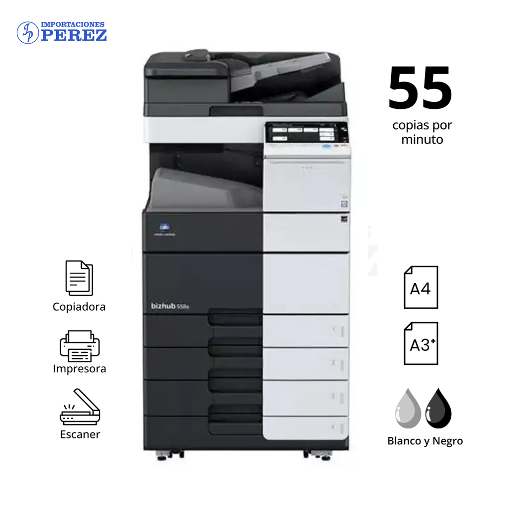 Fotocopiadora Konica Minolta Bizhub 558e | Importaciones Perez