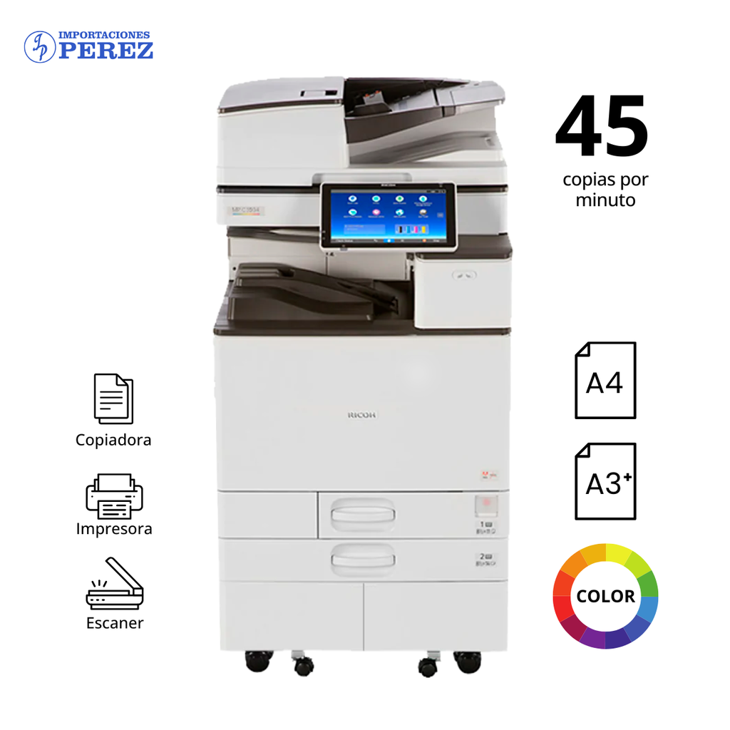Fotocopiadora Ricoh MP C4504 | Importaciones Perez