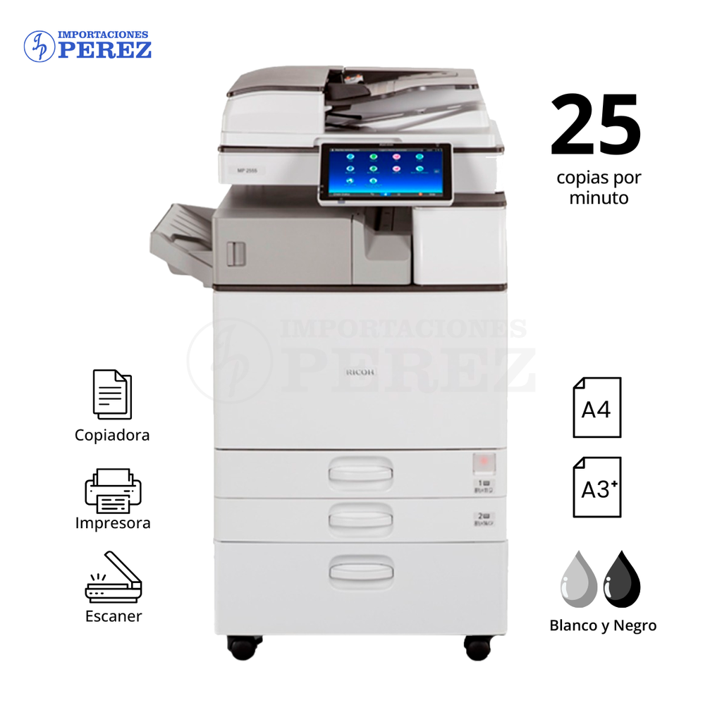 Fotocopiadora Ricoh MP 2555 | Importaciones Perez