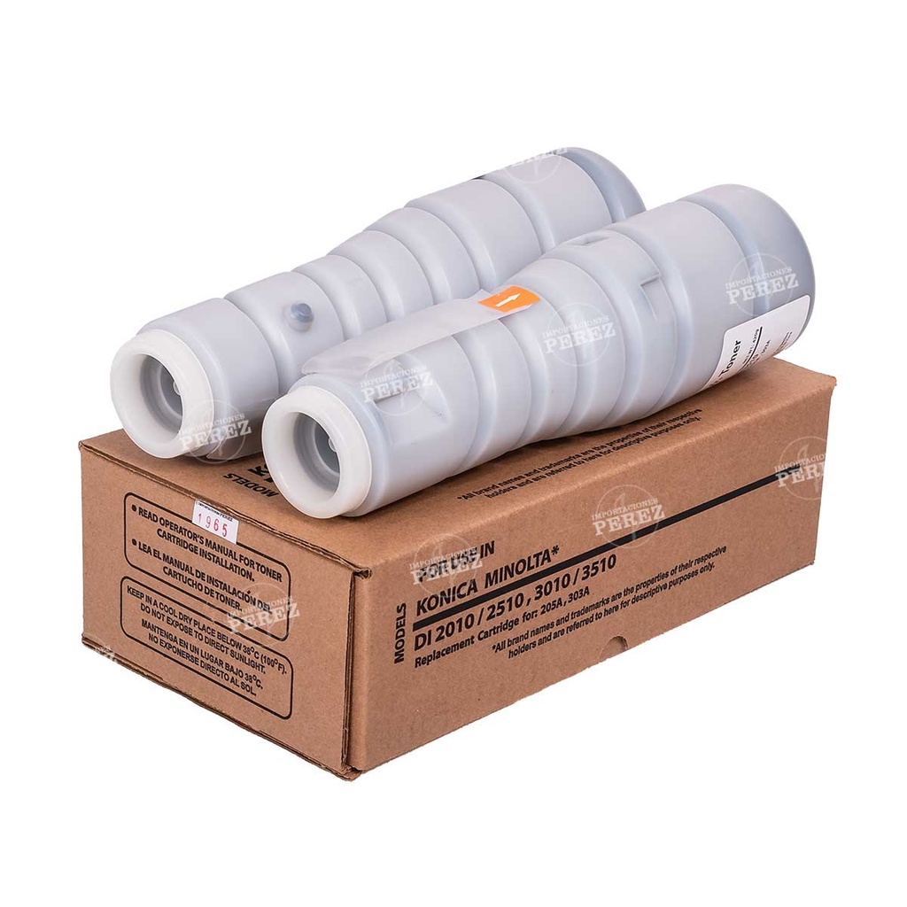 Toner Cartucho Konica Minolta [Intercopy] x01und (420g) Tn205A/303A ...