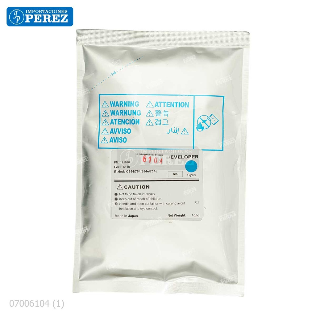 Revelador Cyan 400g [Cet] | Importaciones Perez