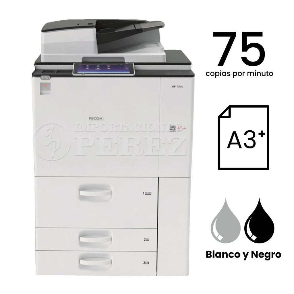 Fotocopiadora Ricoh MP 7503 | Importaciones Perez