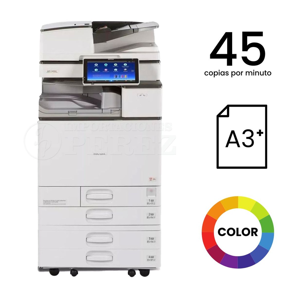 Fotocopiadora Ricoh MP C4504Ex | Importaciones Perez