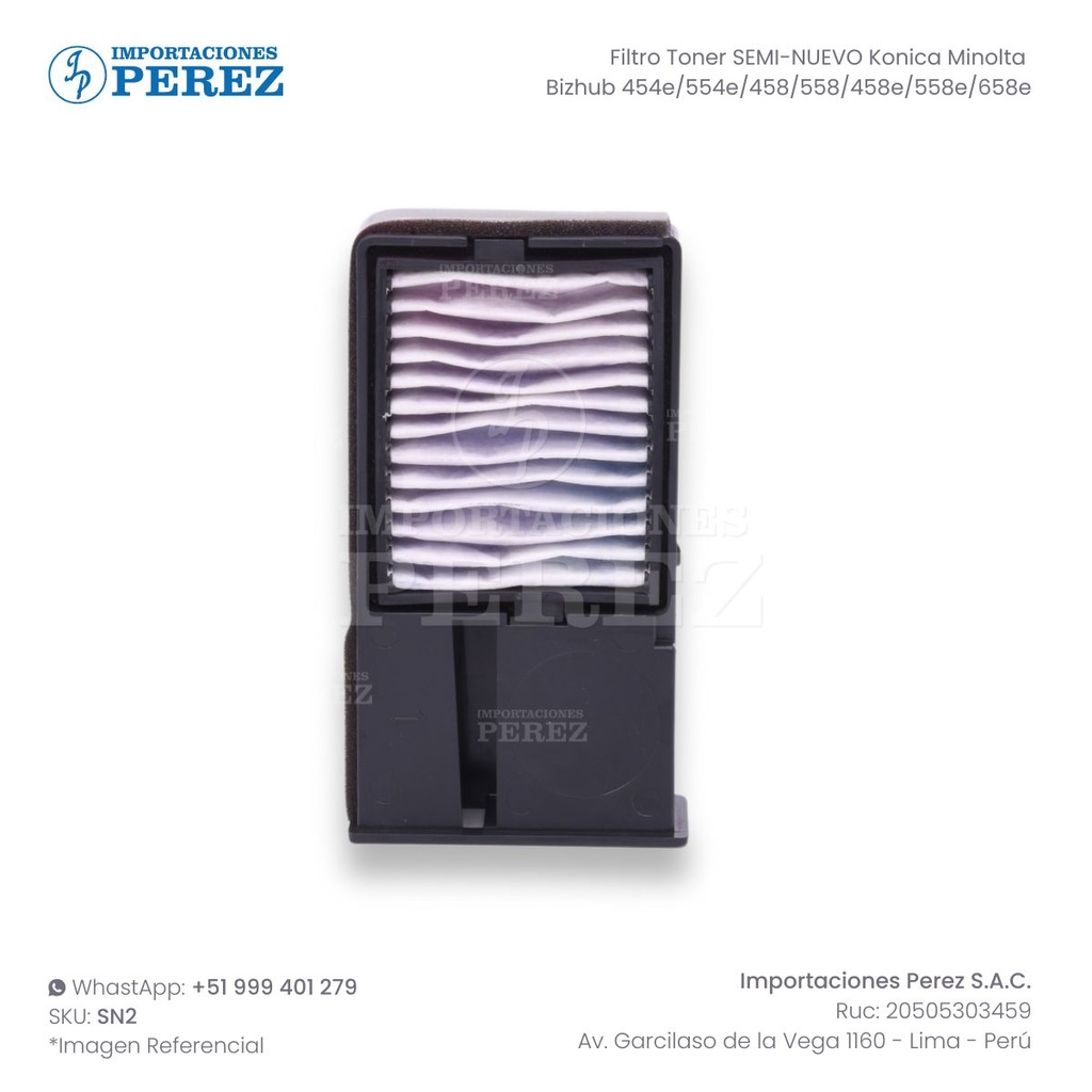 Filtro Toner (TONER FILTER ASSY) - SEMI-NUEVO [Original - Konica ...